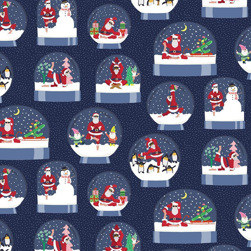 Namasanta - Snow globes - Per Yard - by Dear Stella - Winter, Christma ...