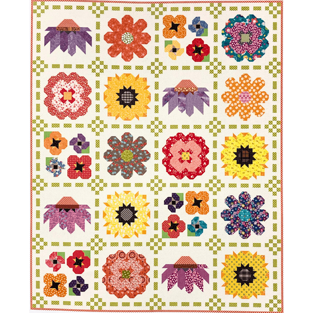 Wildflower Seeds Quilt Kit - uses Suede by P&B Textiles - 63x78 ...