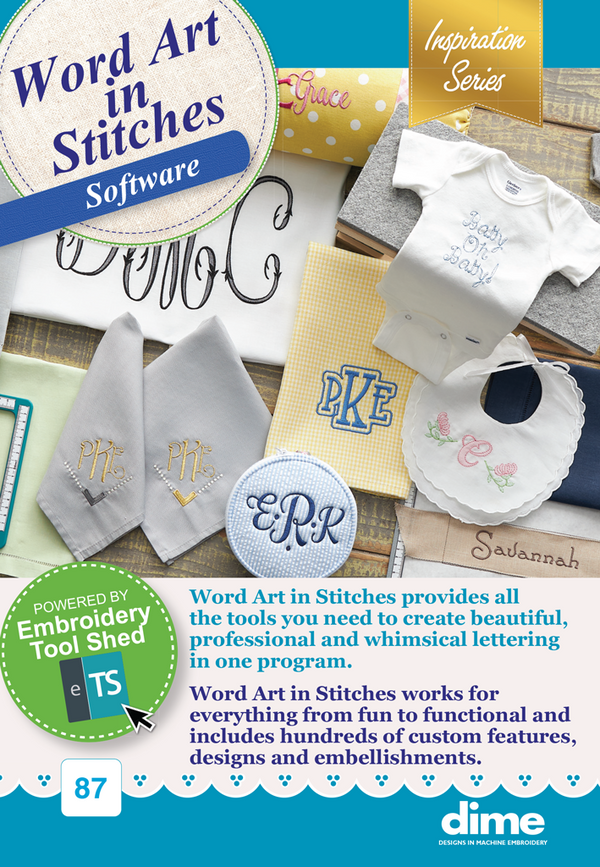 Word Art In Stitches Embroidery Software - DIME - use your embroidery ...