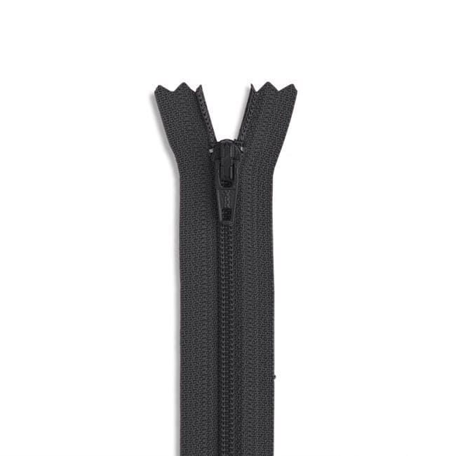 14" Nylon Coil Non-Separating Zipper - Charcoal Gray - YKK-Zipper-43 ...