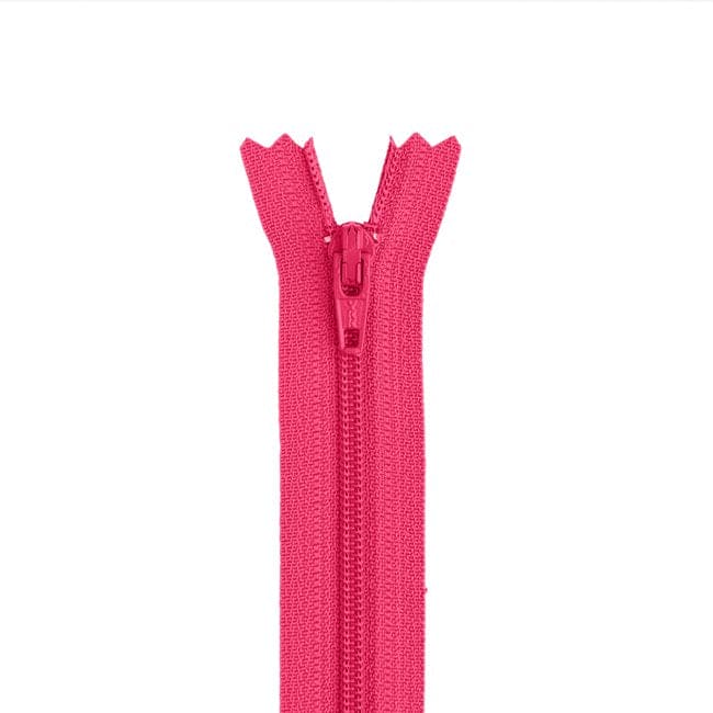14" Nylon Coil Non-Separating Zipper - Hot Pink - YKK-Zipper-4 ...
