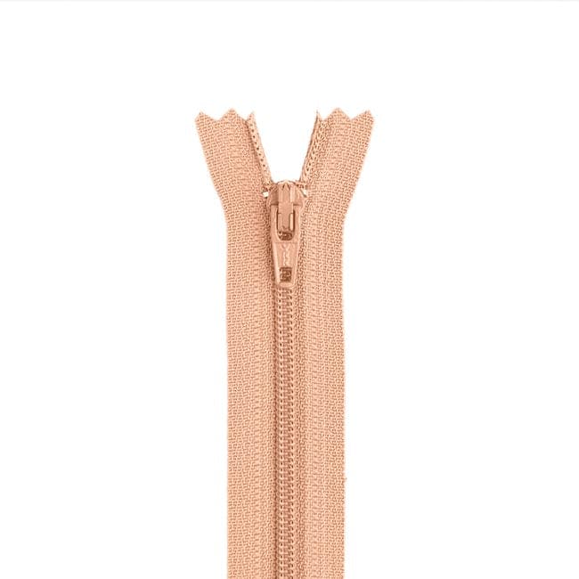 14" Nylon Coil Non-Separating Zipper - Peach - YKK-Zipper-9 — RebsFabStash