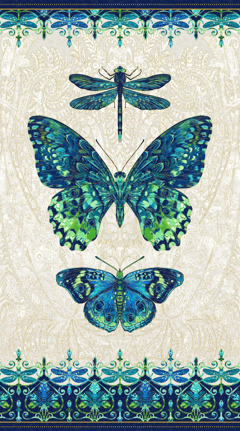 NEW! Luminosity - Butterfly Panel - Per Panel - RebsFabStash