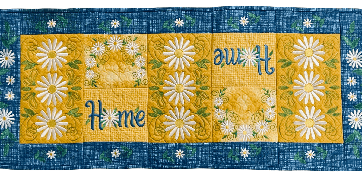 Daisy Table Runner Kit - Designs by Juju | RebsFabStash