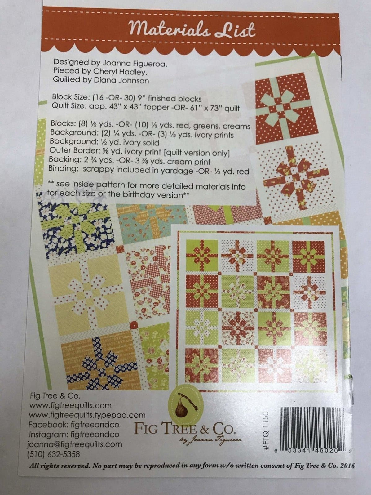All Wrapped Up by Fig Tree & Co. -Christmas quilt pattern - by Joanna ...