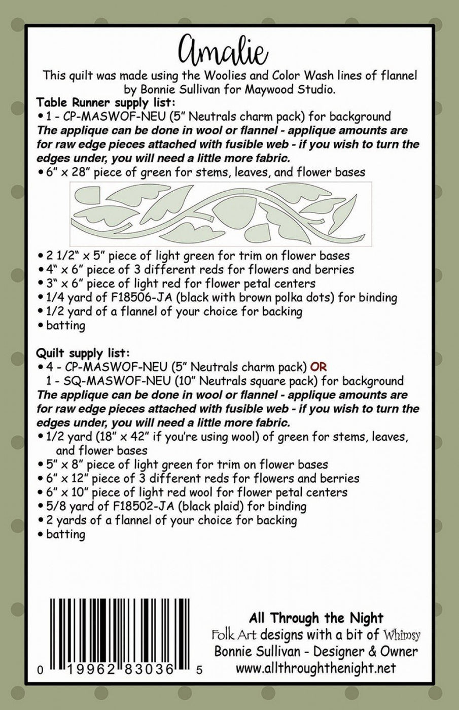 Amalie - Quilt PATTERN - by Bonnie Sullivan - All Through The Night - — RebsFabStash