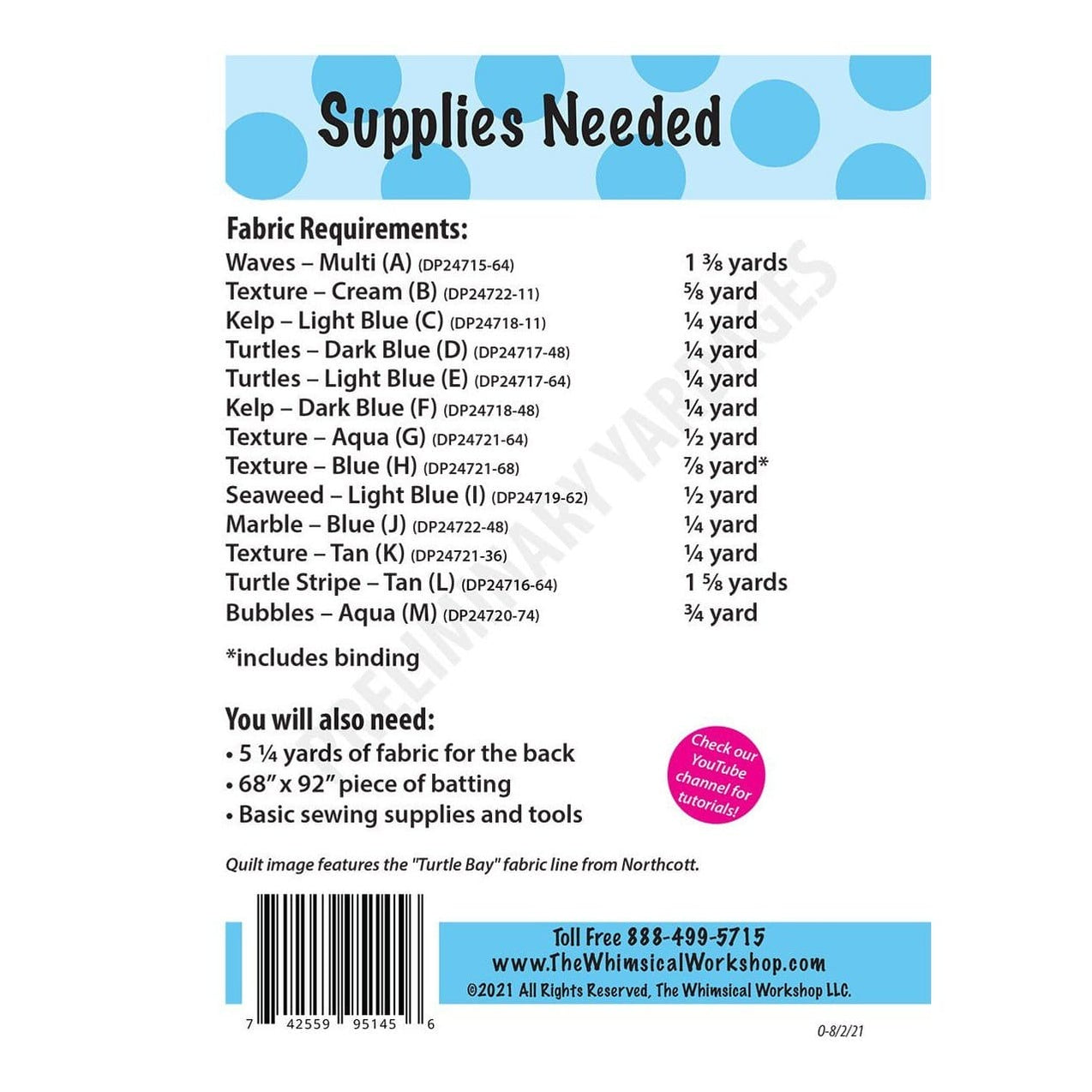 Beach View - Quilt PATTERN - by Matthew Pridemore for The Whimsical Wo ...