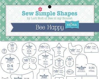 Bee Happy Sew Simple Shapes - Lori Holt for Riley Blake Designs - Bee ...