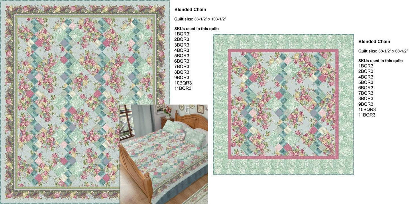 Blended Quilts Romance - Pattern Book by Jason Yenter - 6 quilts using ...