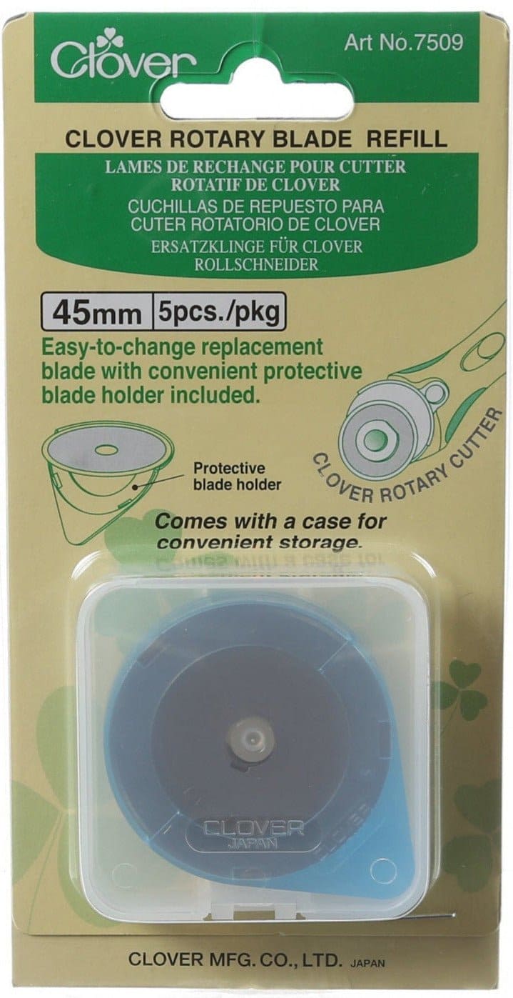 Clover - 45mm Replacement Blade - 5 ct - Clover Needlecraft - Rotary C ...