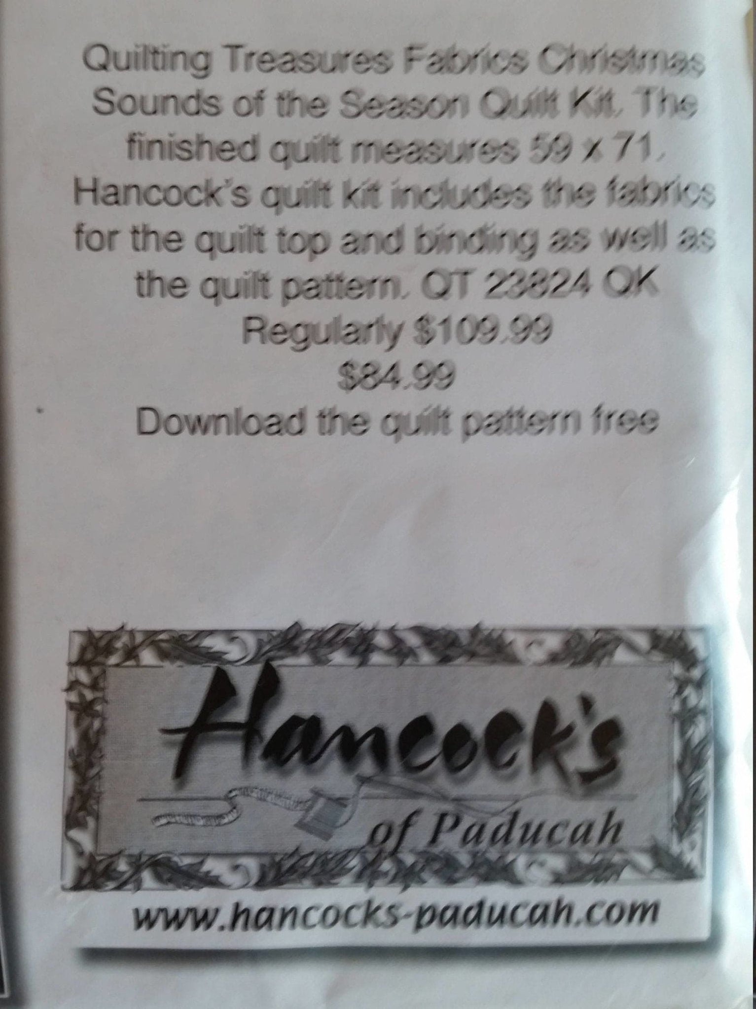 Complete Quilt Kit - Sounds of the Season - Kensington Studios - Inclu ...