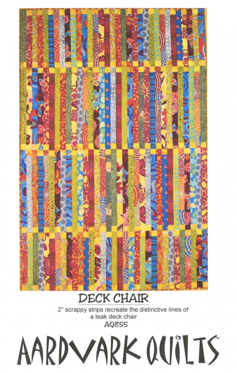 Deck Chair - Quilt Pattern - by Aardvark Quilts -Includes instructions ...