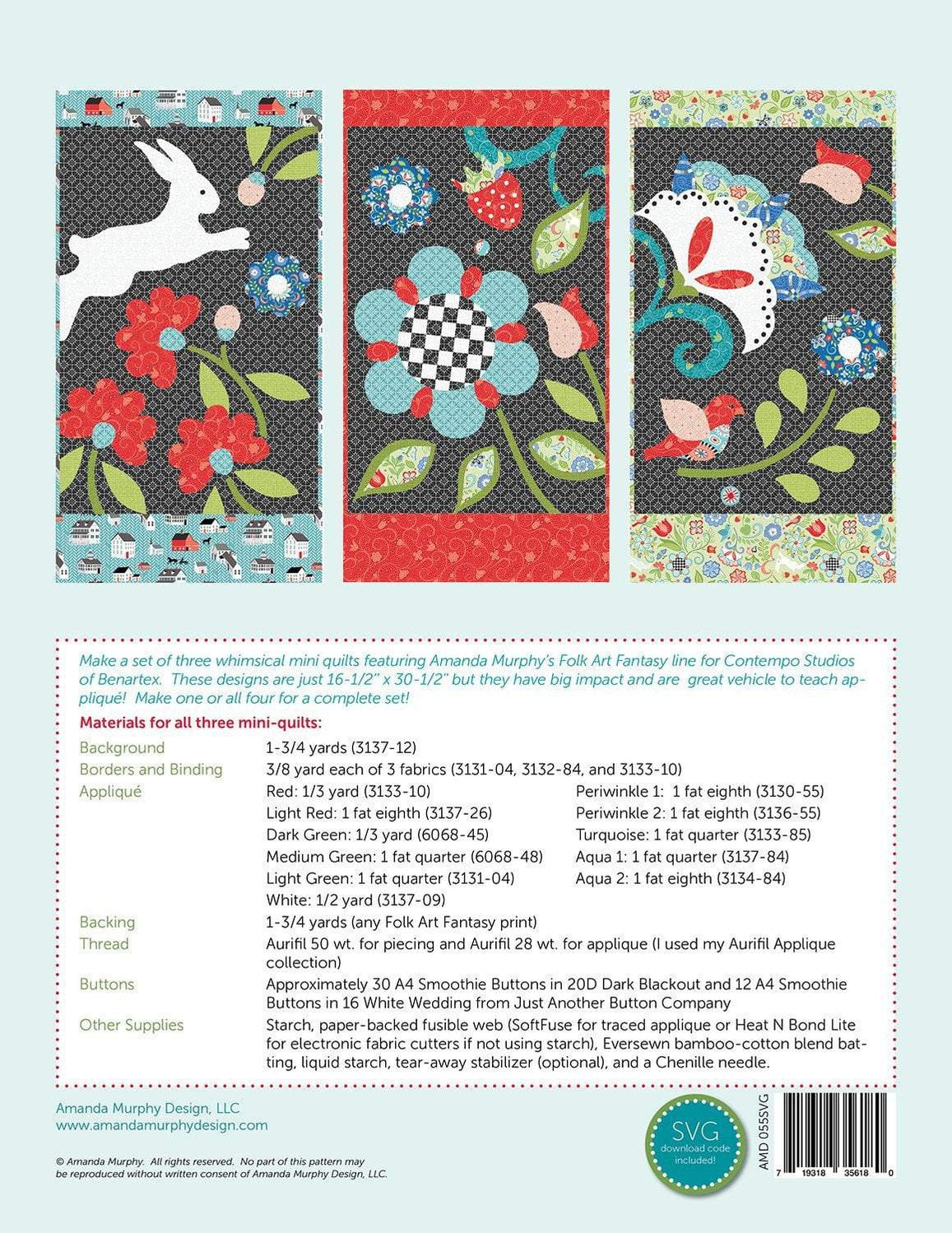 Folk Garden- Pattern - Amanda Murphy Designs — RebsFabStash