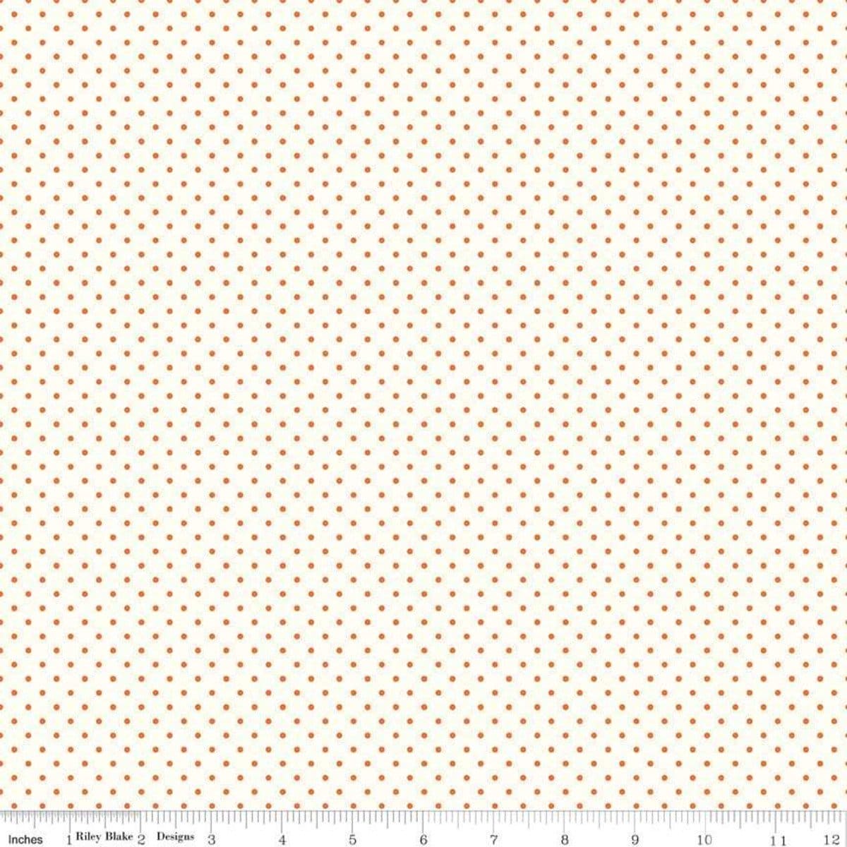 Le Creme Dots - per yard - by Riley Blake Designs - C600-60 Orange ...