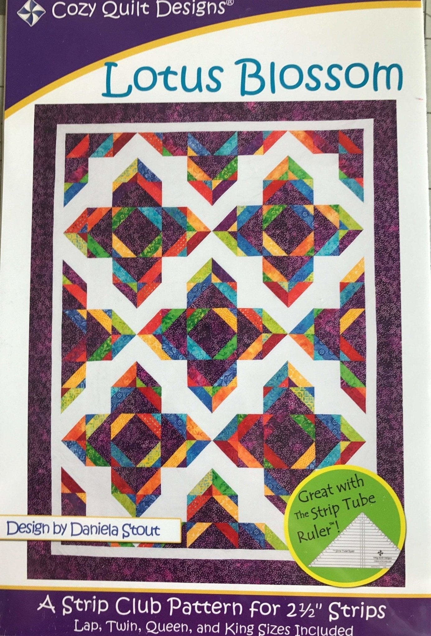 Lotus Blossom - Quilt Pattern Designed by Daniela Stout by Cozy Quilt ...