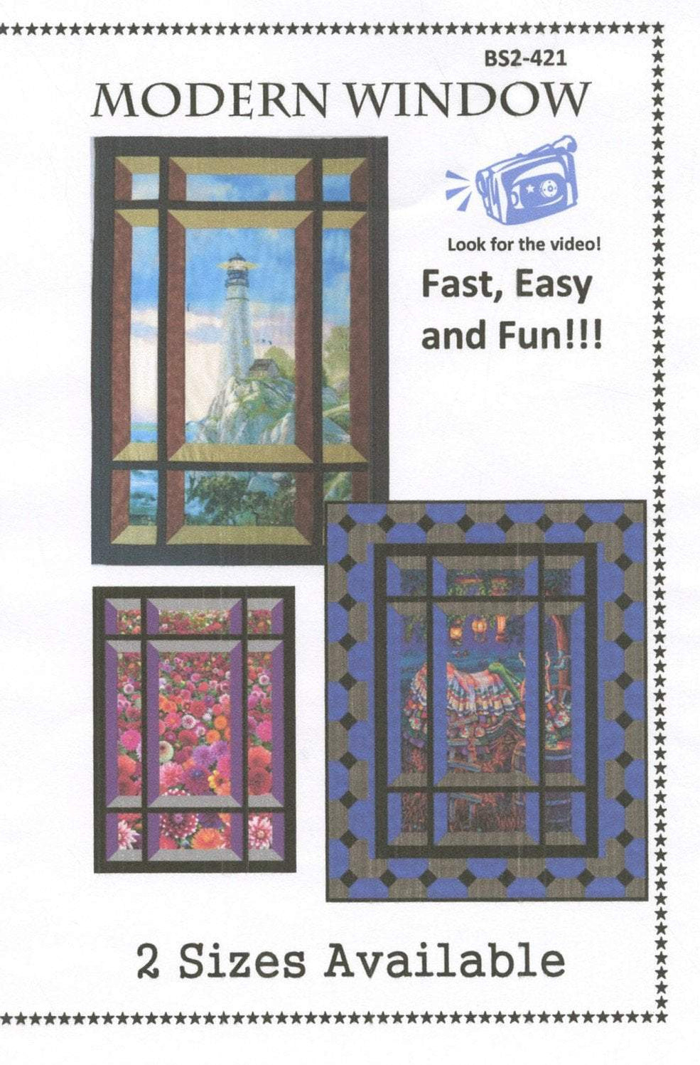Modern Window - Pattern -Designed by Barb Sackel — RebsFabStash