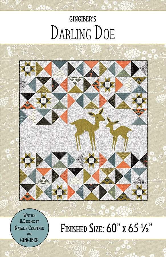 Darling Doe - Quilt PATTERN - designed by Natalie Crabtree for Gingibe ...