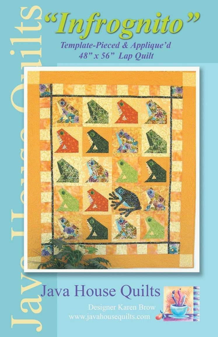 Infrognito - Pattern - designed by Karen Brow for Java House Quilts ...