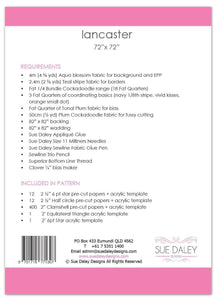 Lancaster Quilt Pattern by Sue Daley Designs | RebsFabStash