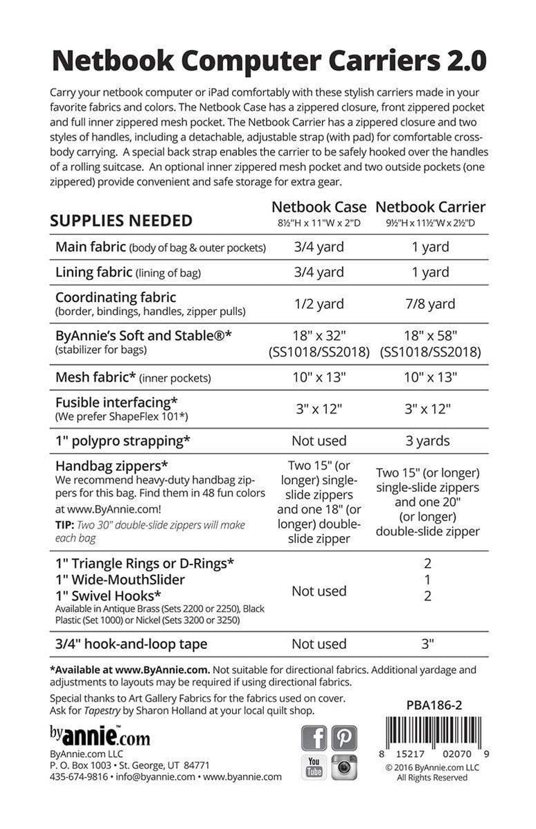 Netbook Computer Carriers 2.0 - designed by Annie Unrein — RebsFabStash