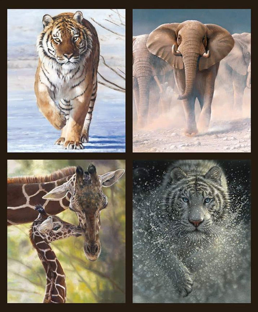 On Safari - per PANEL - Riley Blake Designs - 36" Digital Pillow Panel ...
