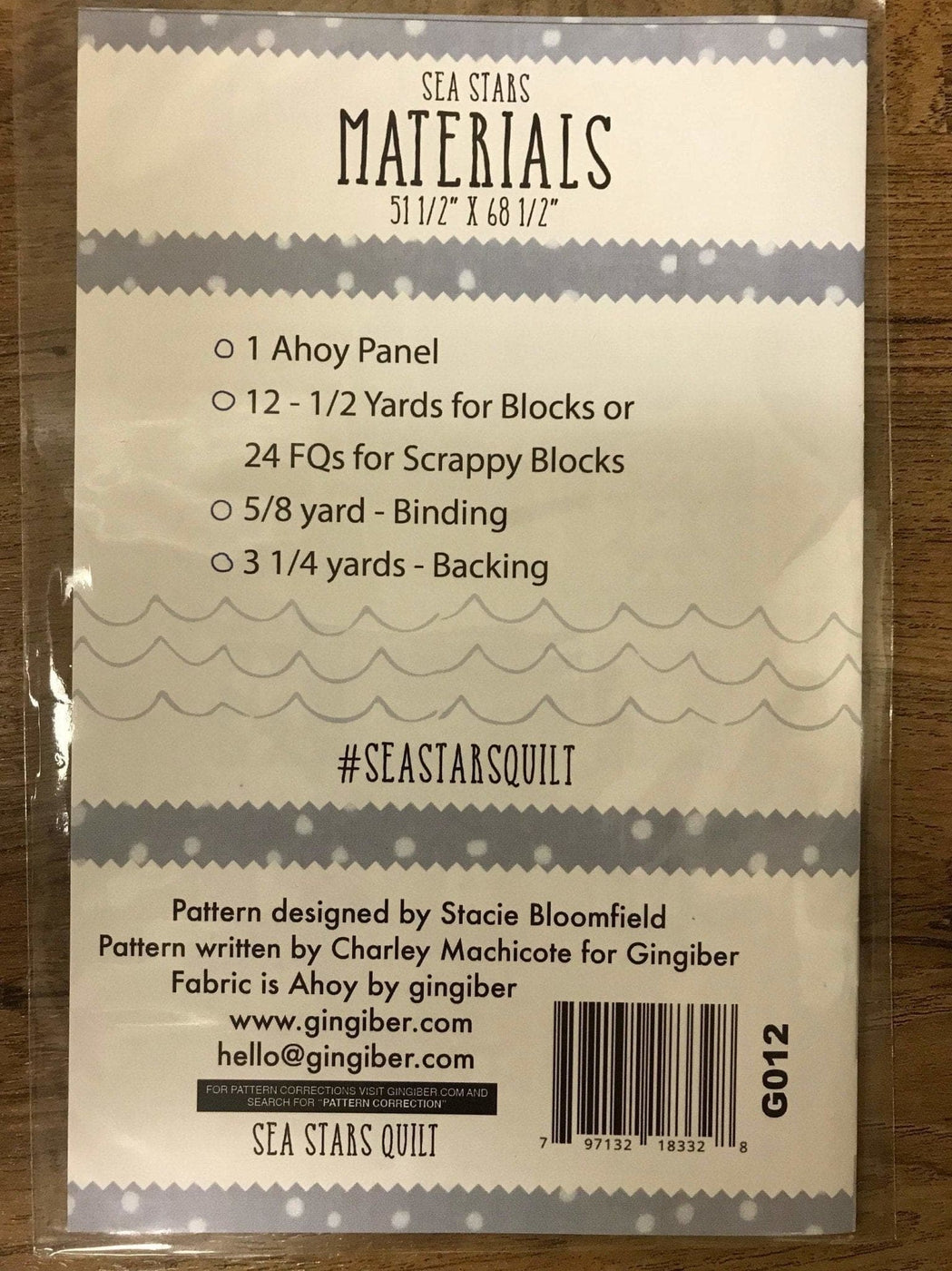 Sea Stars - Quilt Pattern - Designed by Stacie Bloomfield - Ahoy fabri ...