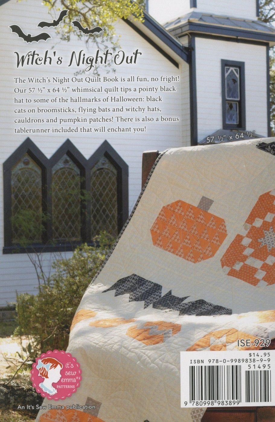 Witch's Night Out - Quilt Book - Quilt Pattern - Spiral Bound - Sew Em ...