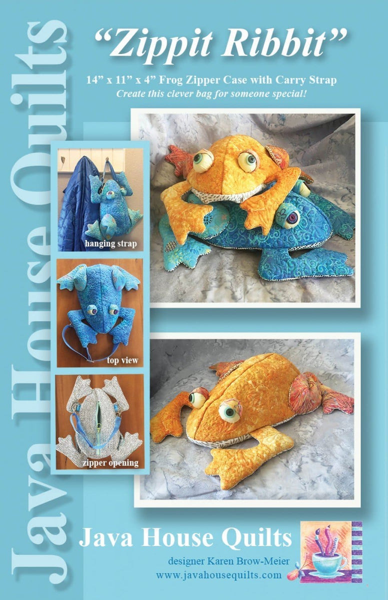 Zippit Ribbit Pattern - Karen Brow-Meier - Rebsfabstash — RebsFabStash