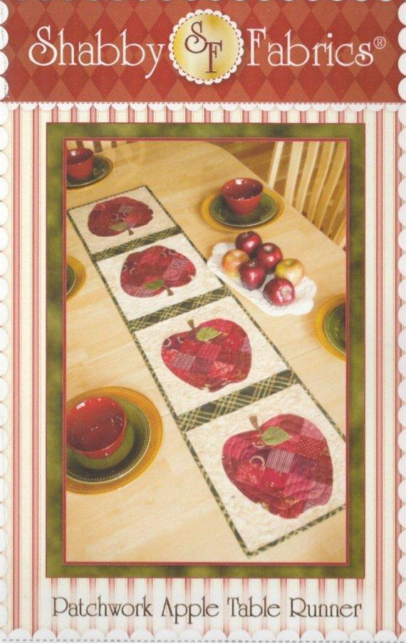 Patchwork Apple Table Runner - Pattern - by Shabby Fabrics - Apples ...