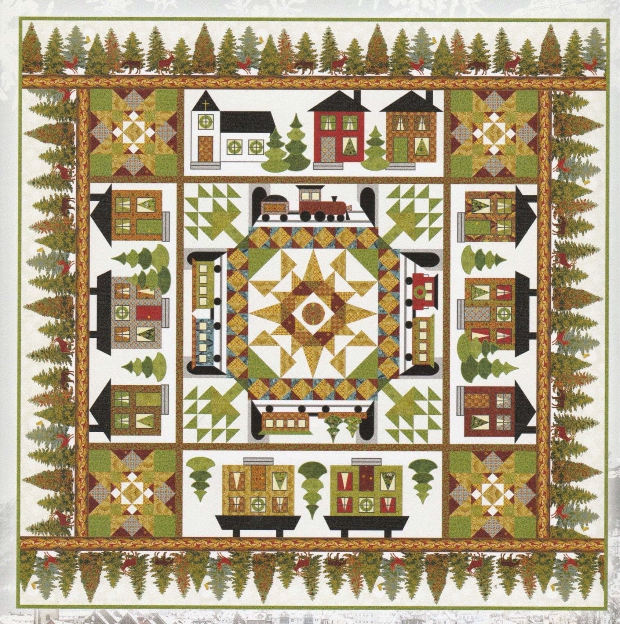 Peaceful Holiday - Sampler Quilt Pattern - by Jason Yenter — RebsFabStash
