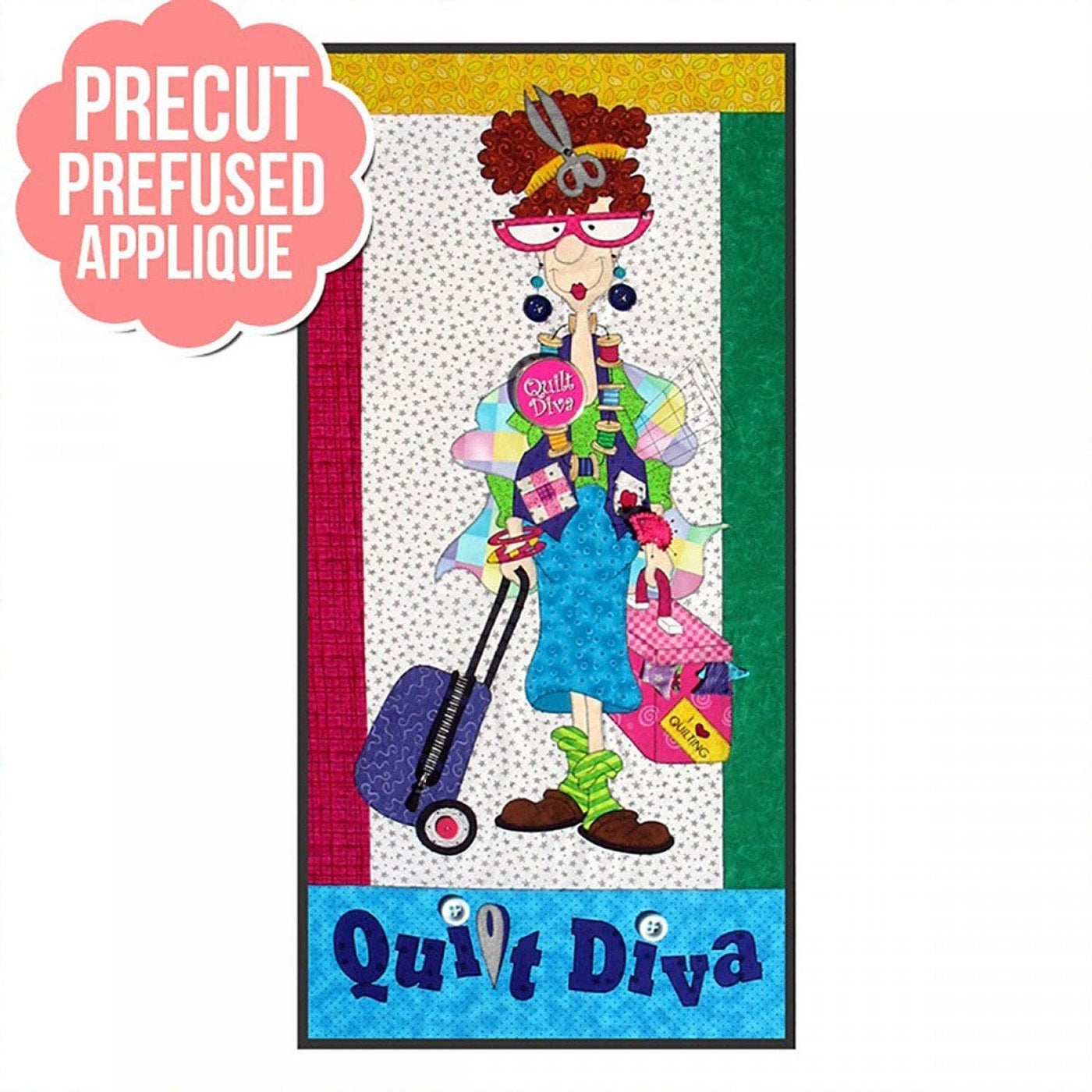 Quilt Diva KIT - Includes pattern and applique pieces precut — RebsFabStash