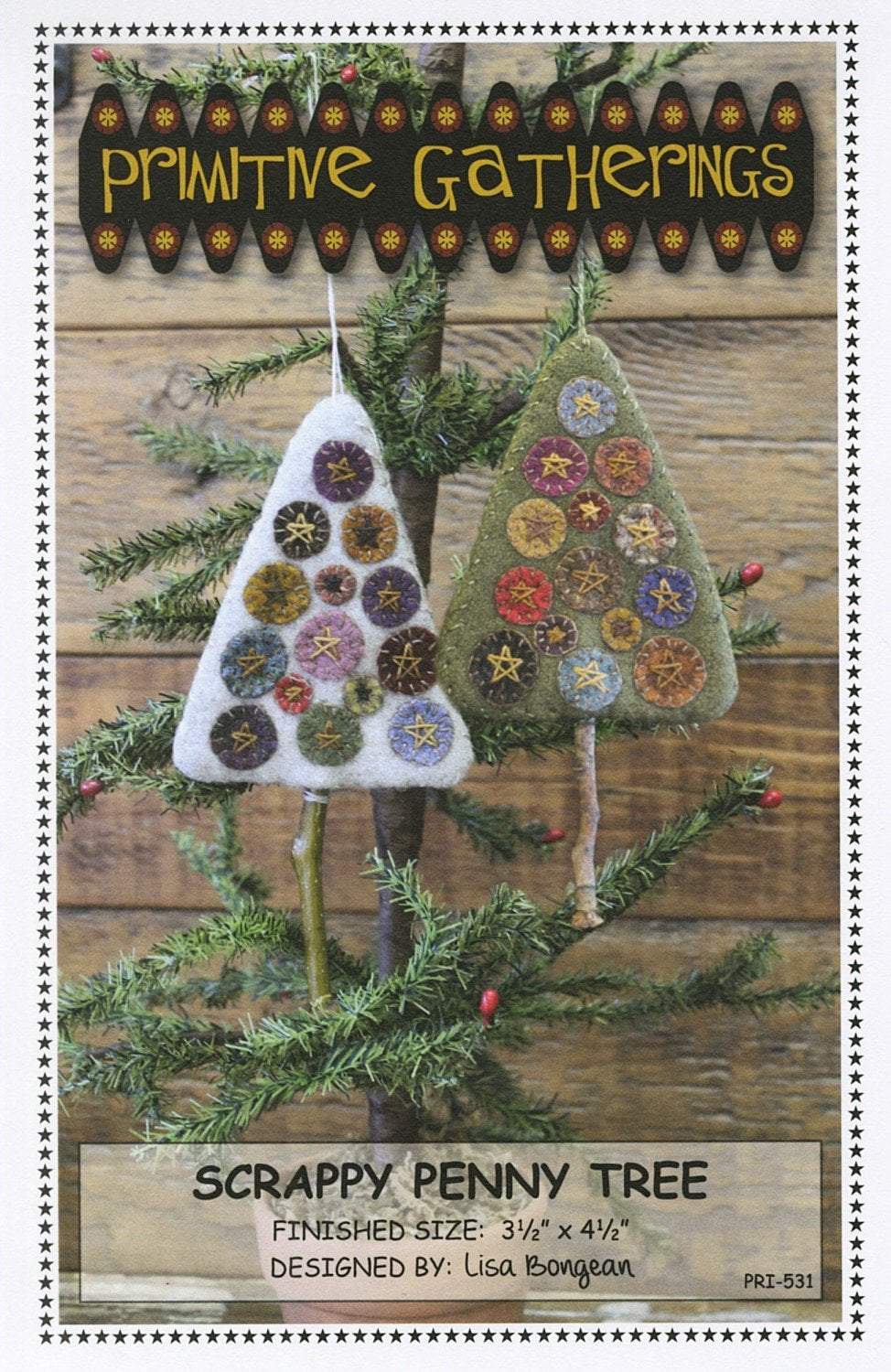 Scrappy Penny Tree - pattern- Primitive Gatherings by Lisa Bongean -Pr ...