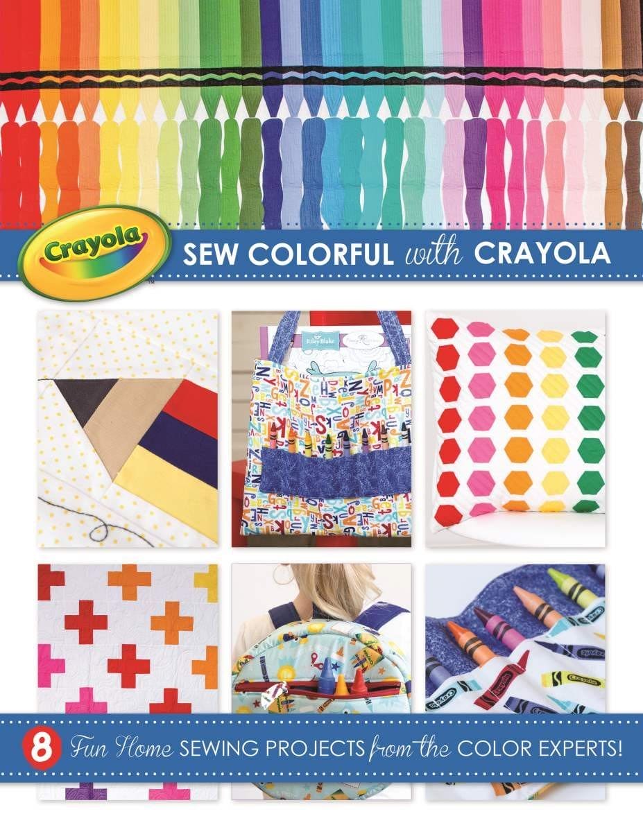 Sew Colorful with Crayola - Quilt PATTERN book - Crayola - Riley Blake ...