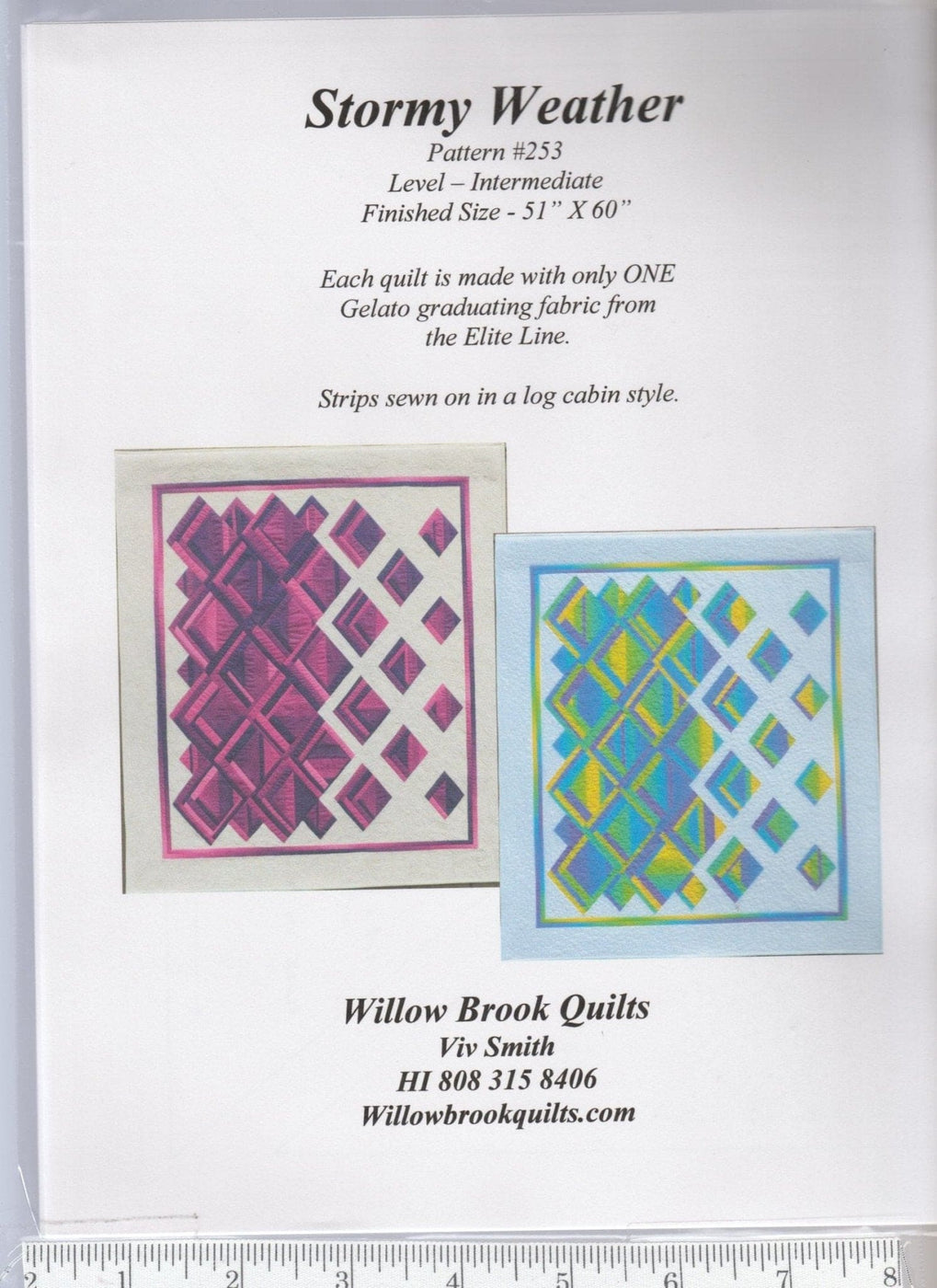 Stormy Weather - Quilt Pattern - Willowbrook Quilts — RebsFabStash