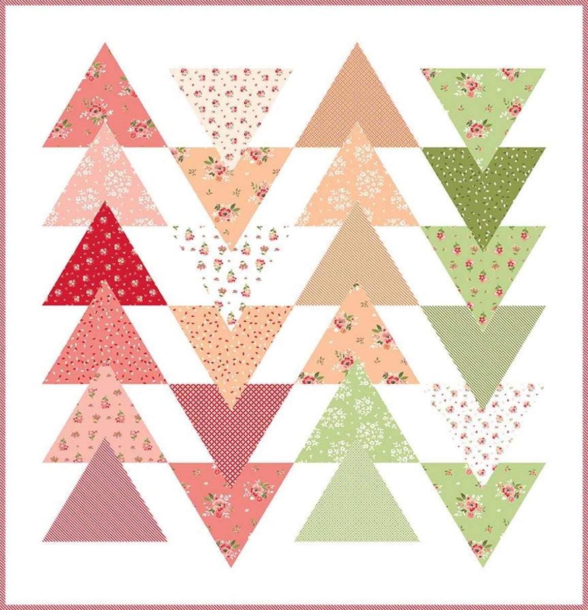 Summer Stroll Quilt - Quilt Pattern - Down Grapevine Lane - 55" x 57 ...