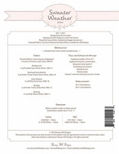 Sweater Weather - Quilt Pattern - by Anne Sutton of Bunny Hill Designs ...