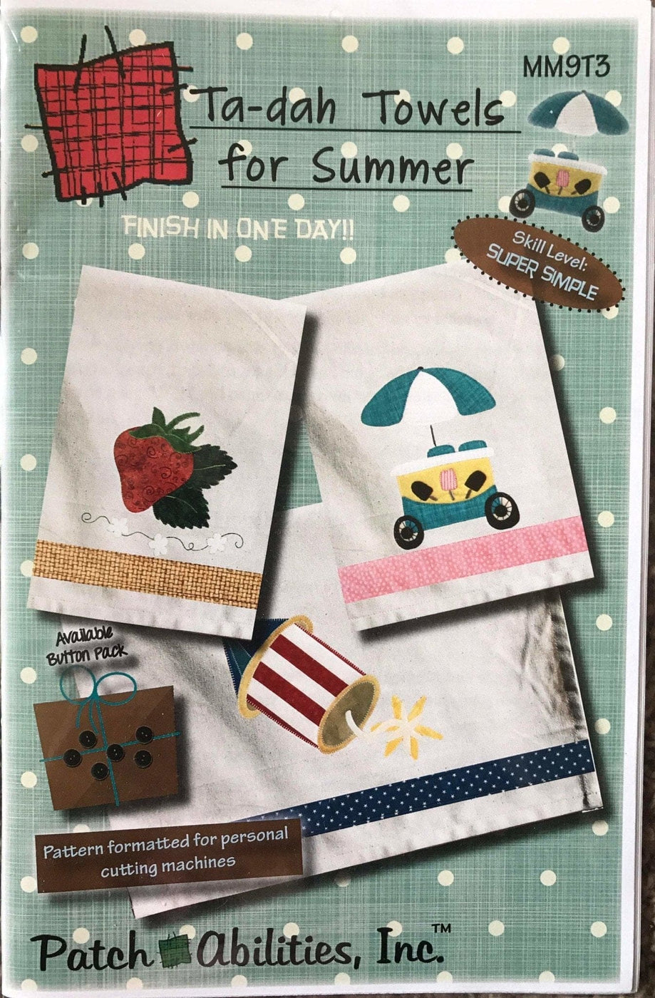 Ta-dah Towels for Spring - Applique Pattern - Patch Abilities Inc., Sp ...