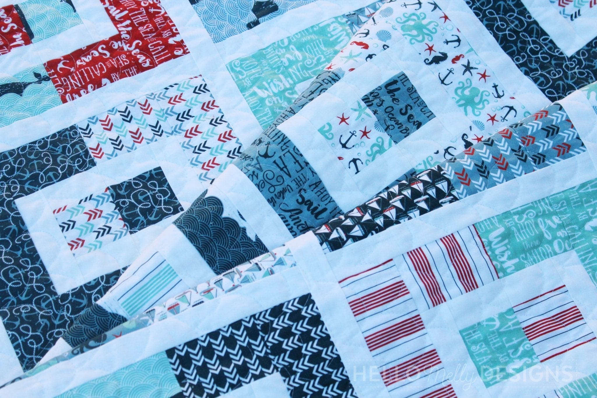 Wishy Washy - Pre-cut Quilt Pattern - 3 sizes - Hello Melly Designs ...