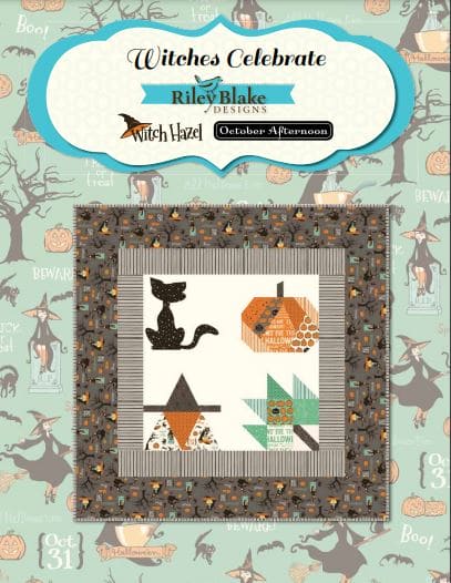 Witches Celebrate -Tiny Treaters Fabric by Jill Howarth - RebsFabStash
